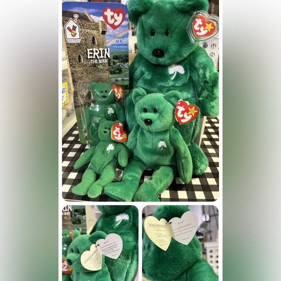 Ty | Toys | Ty Erin The Bear Bundle One In Each Size | Poshmark